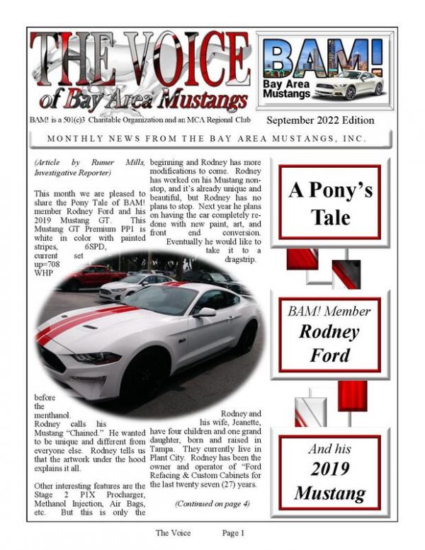 Newsletters – Bay Area Mustangs
