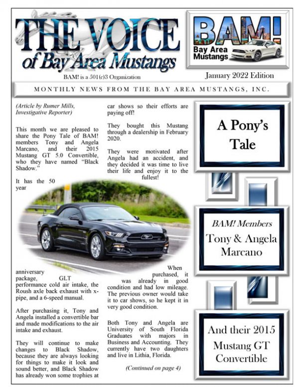 Newsletters – Bay Area Mustangs