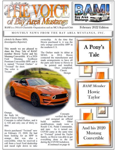 Newsletters – Bay Area Mustangs