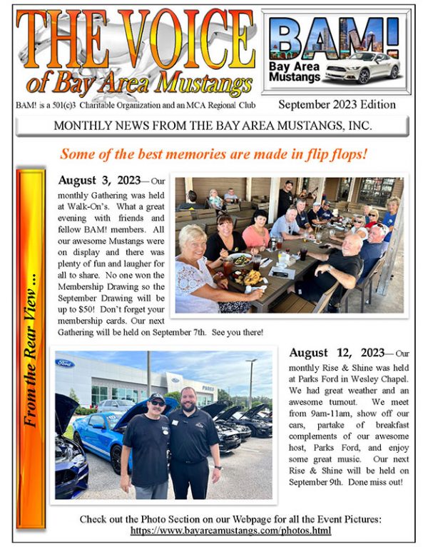 Newsletters – Bay Area Mustangs
