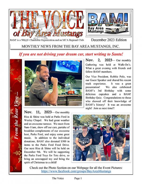 Newsletters – Bay Area Mustangs