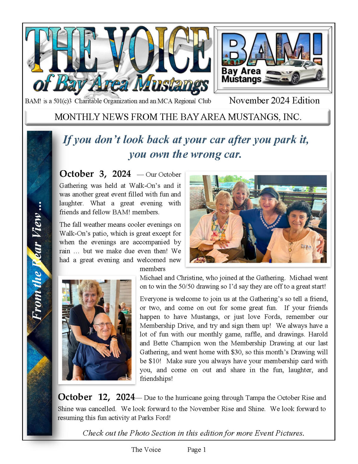 Newsletters – Bay Area Mustangs